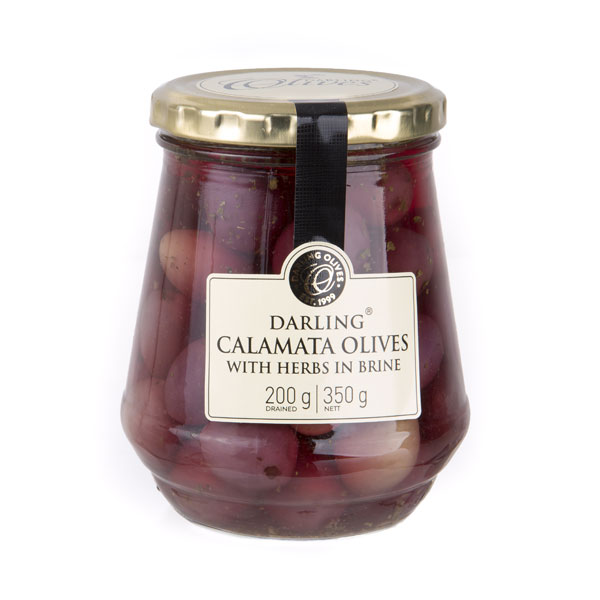 Limited Edition Calamata Olives with Herbs 350g - Darling Olives